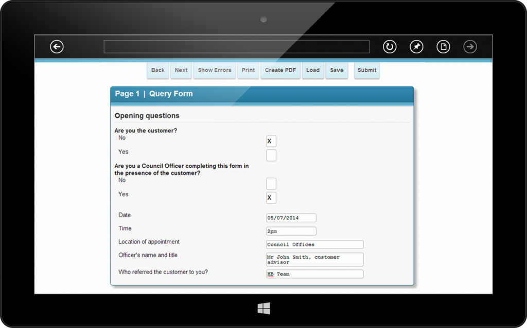 Enterprise Forms Server - Victoria Forms