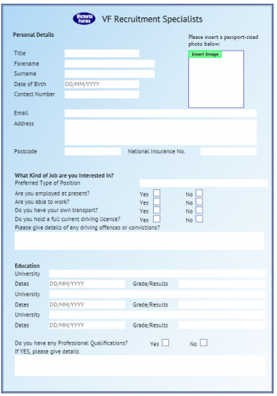 Recruitment/Staffing Agencies – Victoria Forms