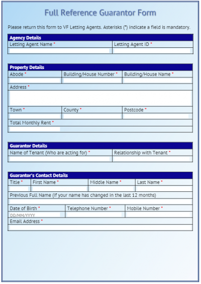 Letting Agencies – Victoria Forms