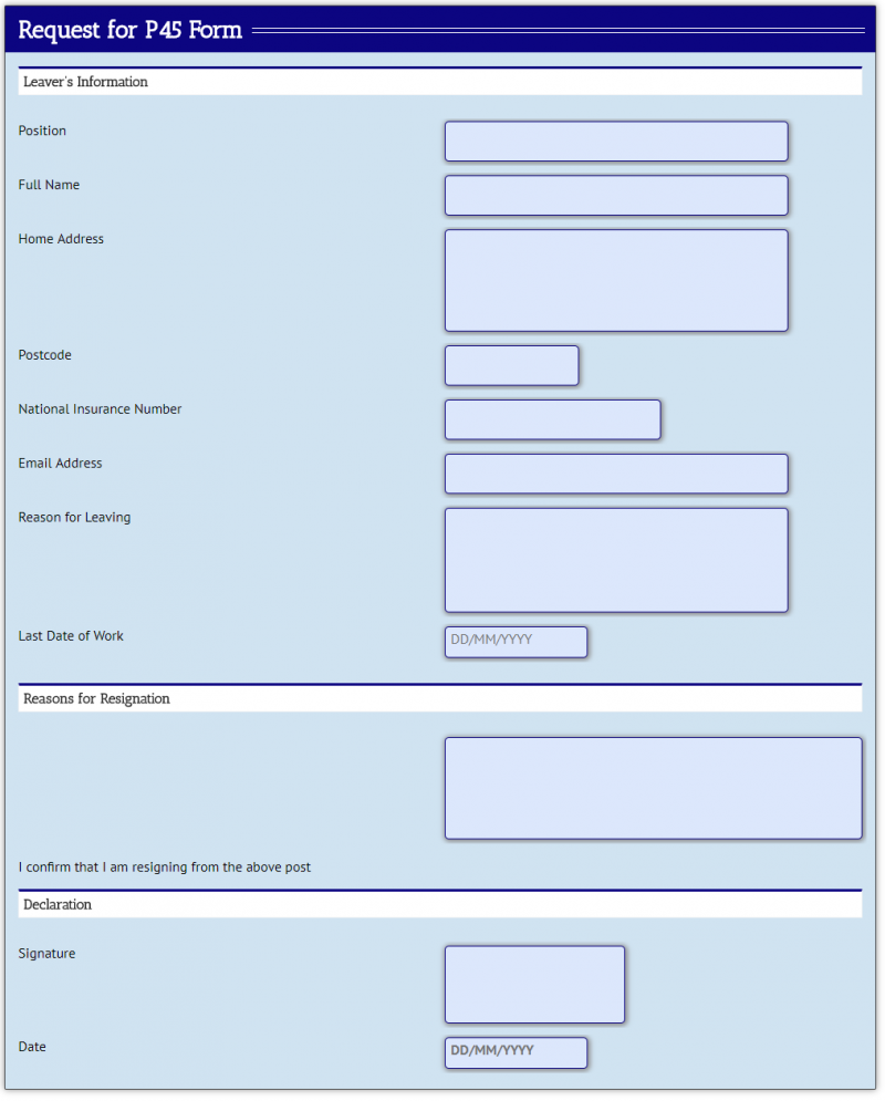 Human Resources – Victoria Forms
