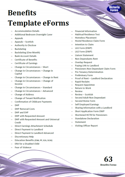 Benefits – Victoria Forms